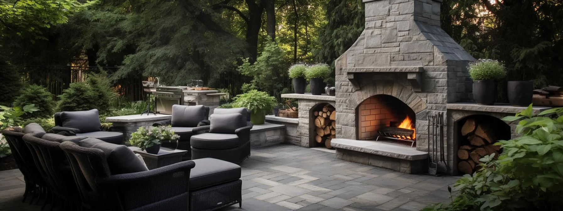 Custom Outdoor Fireplaces Toronto & York Region | Green Side Up